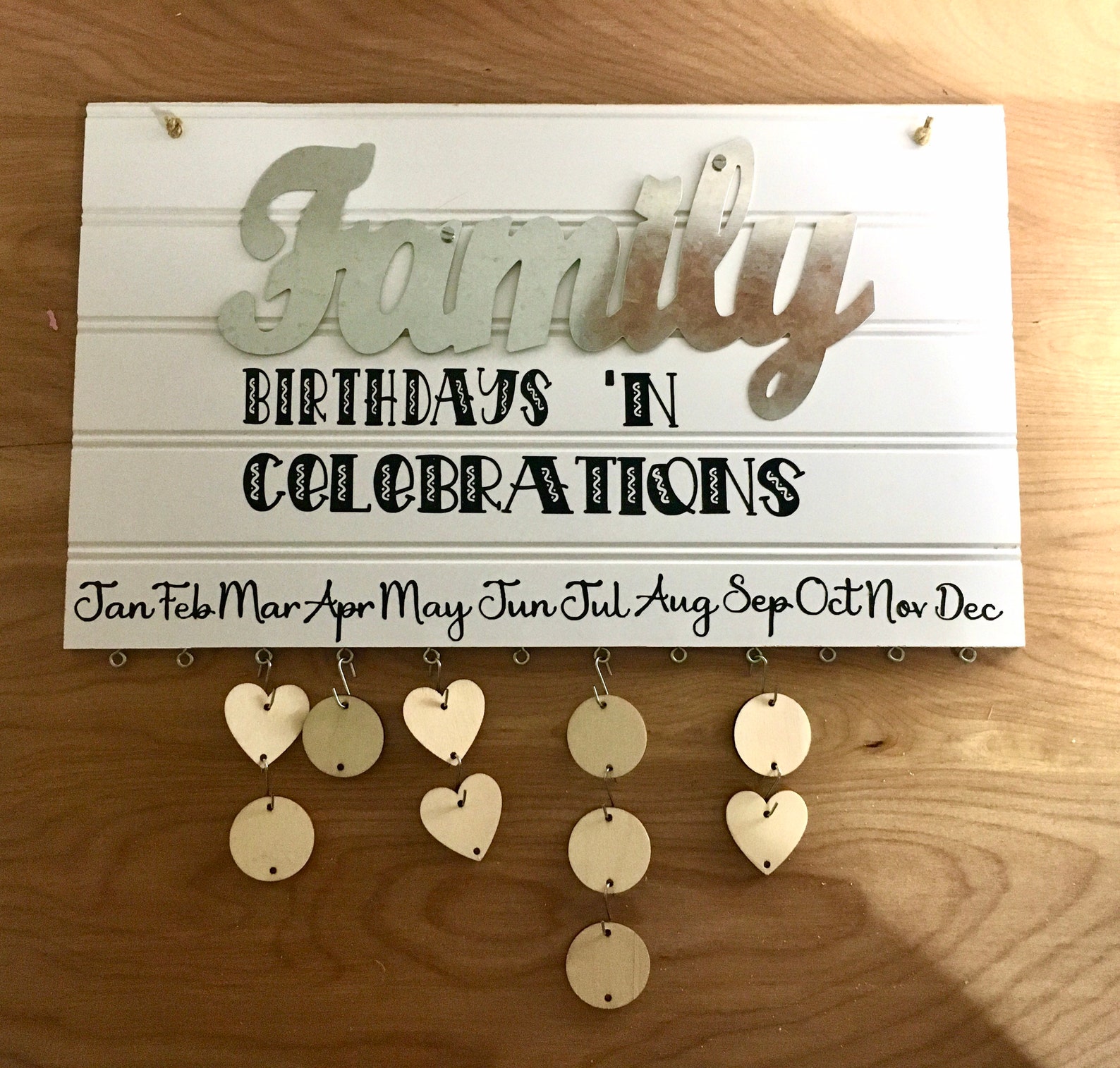 Family Birthdays & Celebrations plaque | Etsy
