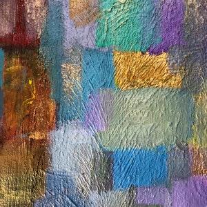 Abstract Original 18" X 24" Painting, Acrylic Wall Art on Paper ...