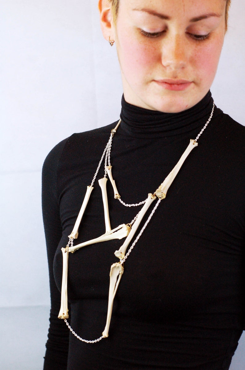 SS16 New Random Rabbit Bone Necklace Bone Jewelry Hand With - Etsy