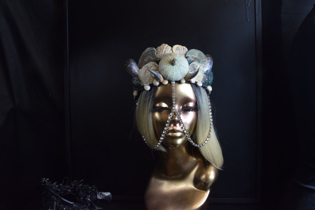 Seashells and Sea Urchin Crown - Etsy Australia