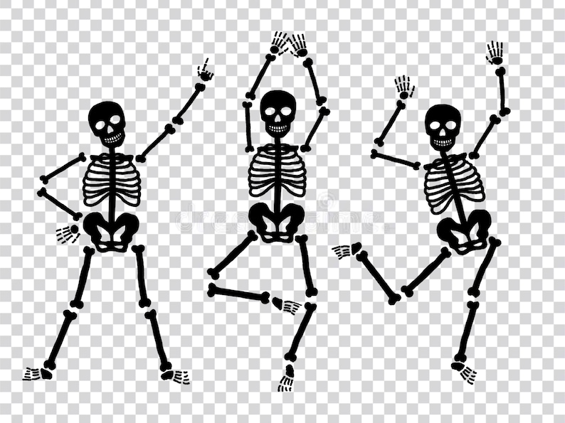 Dancing Skeletons Digital PNG File - Etsy