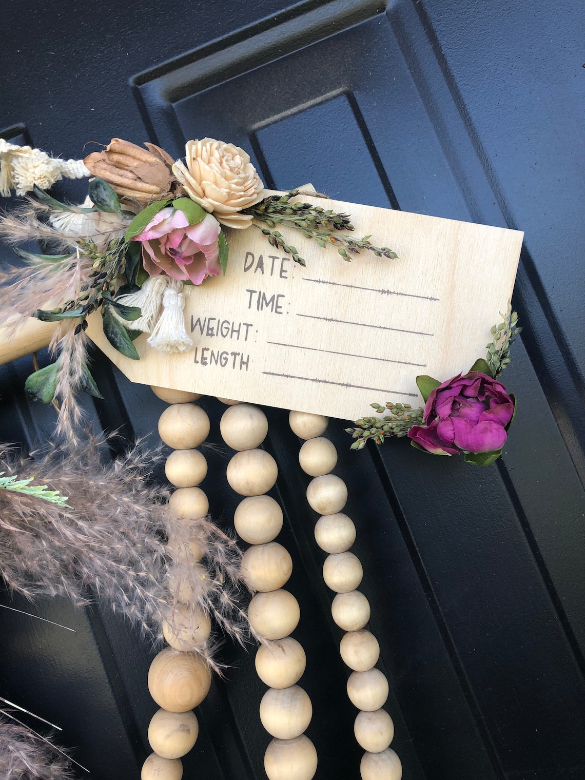 Hospital Door Hanger Bohemian Floral - Etsy