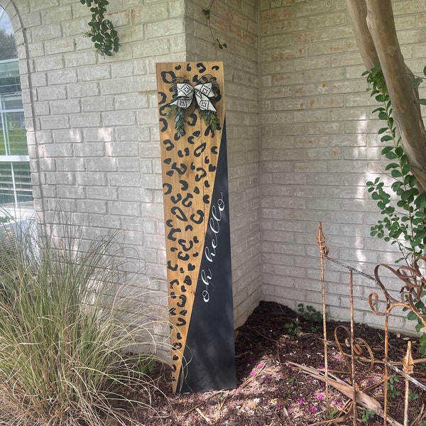 Cheetah Welcome Sign - Etsy