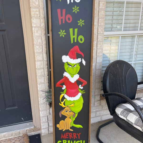 Grinch Porch Lean Svg - Etsy