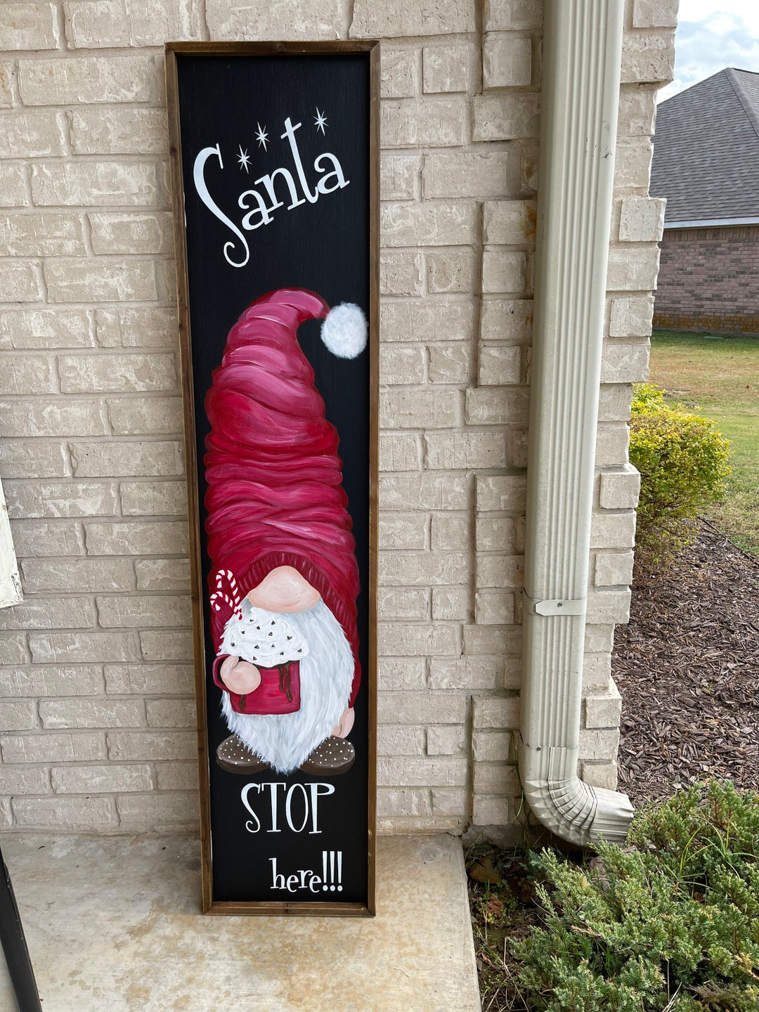 Welcome Sign Christmas Porch Decor Narrow - Etsy