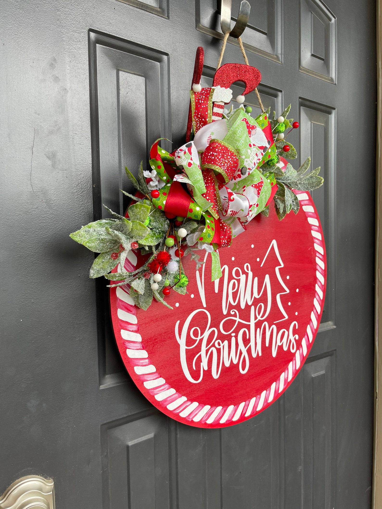 Christmas Door Hanger - Etsy