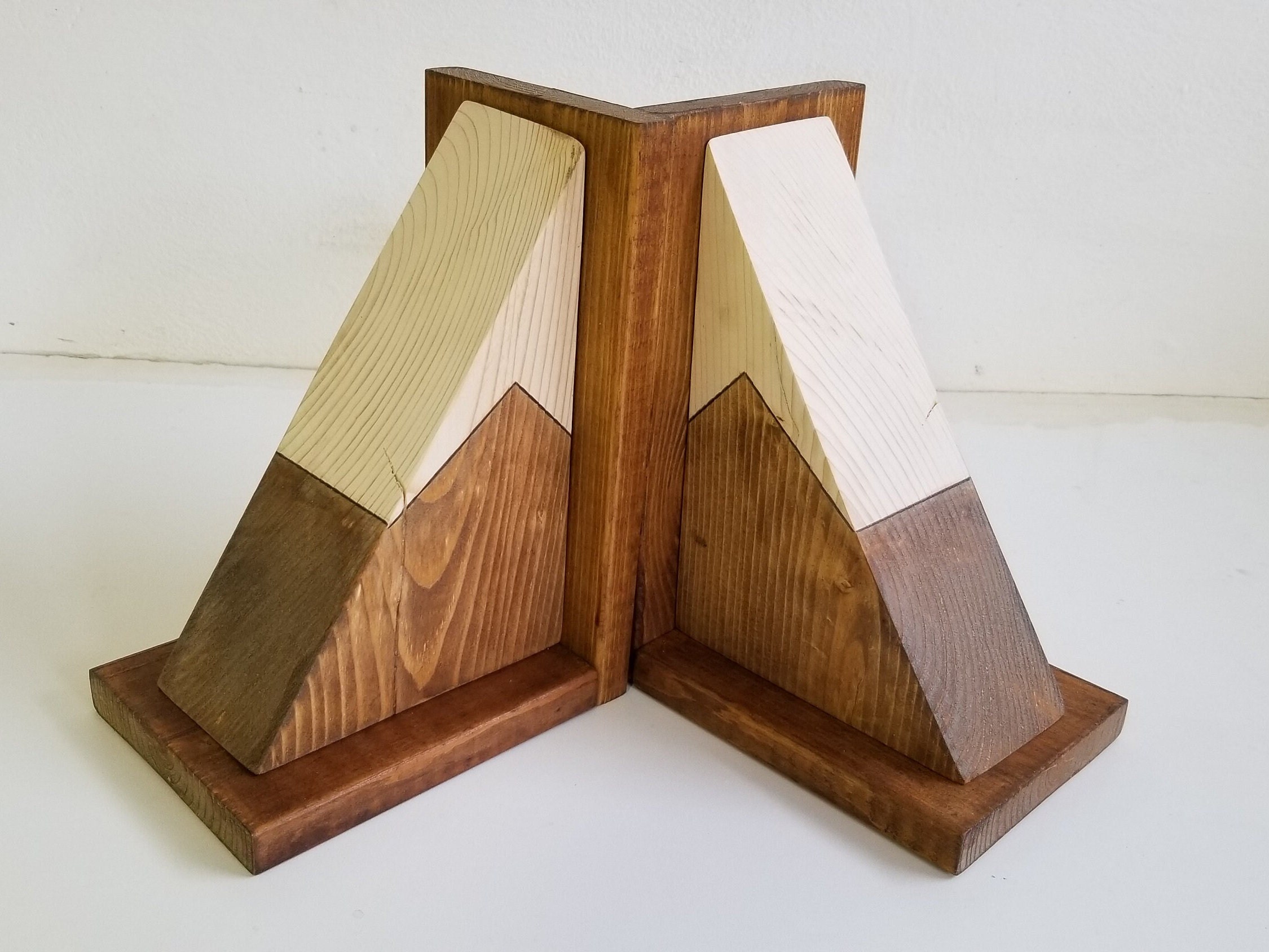 Mountain Bookends - Etsy