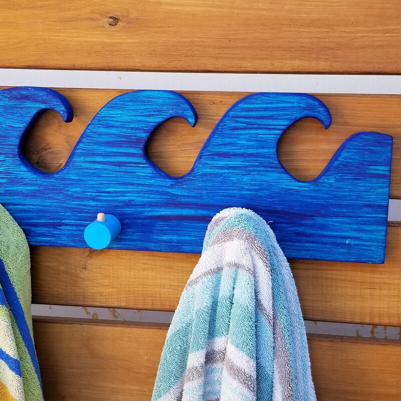 Surfboard Towel Rack - Etsy