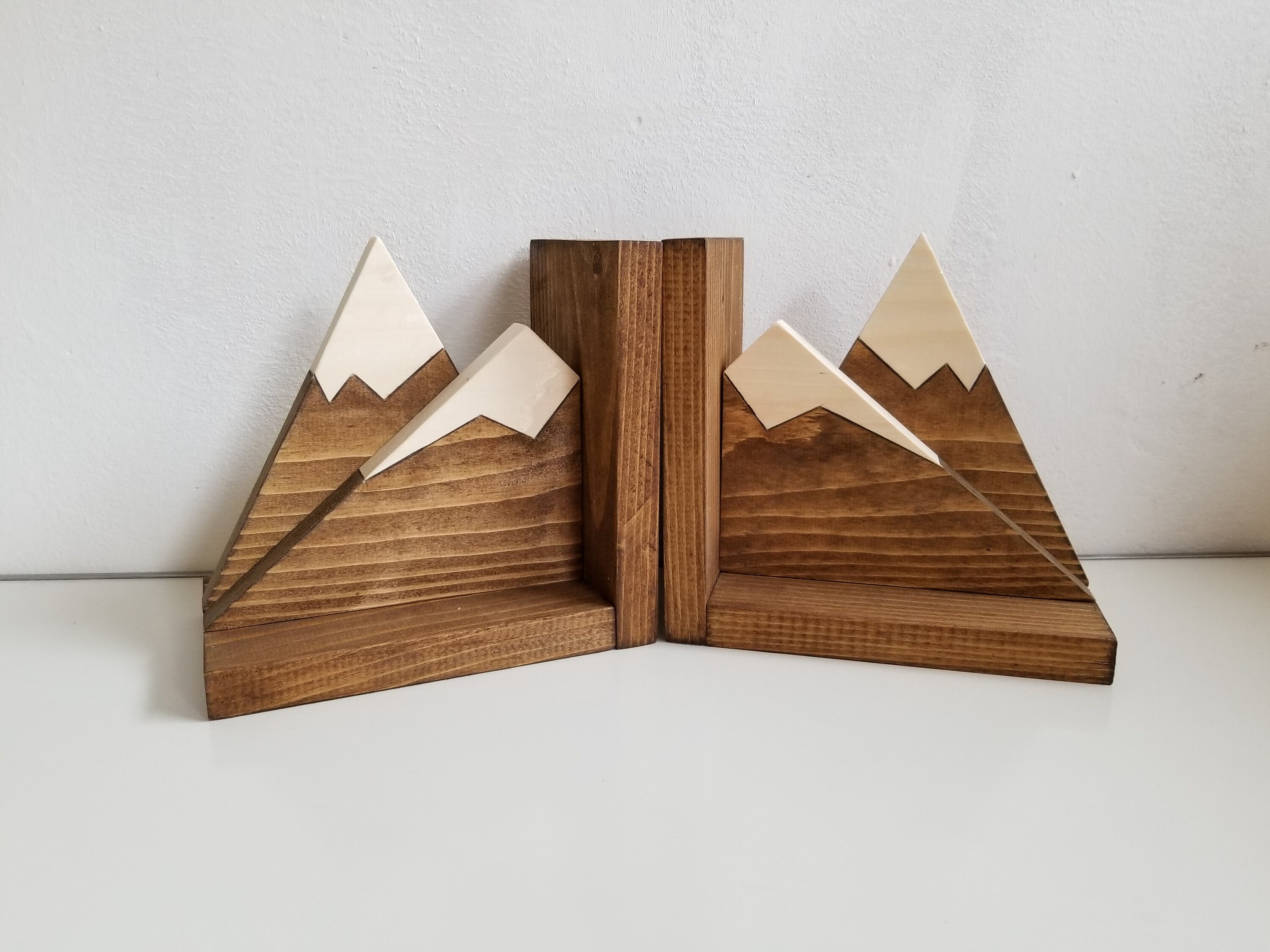 Mountain Bookends - Etsy