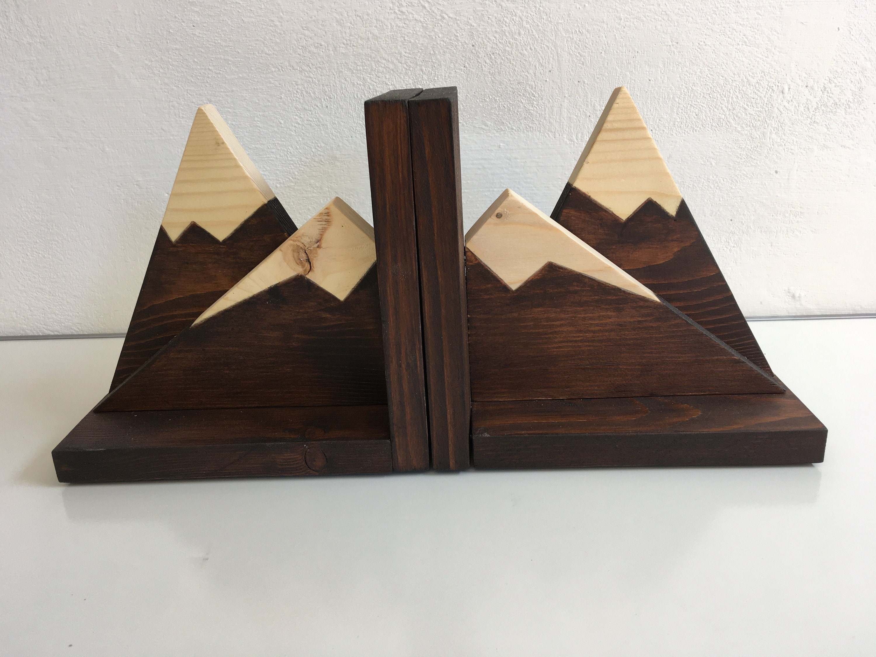 Mountain Bookends - Etsy