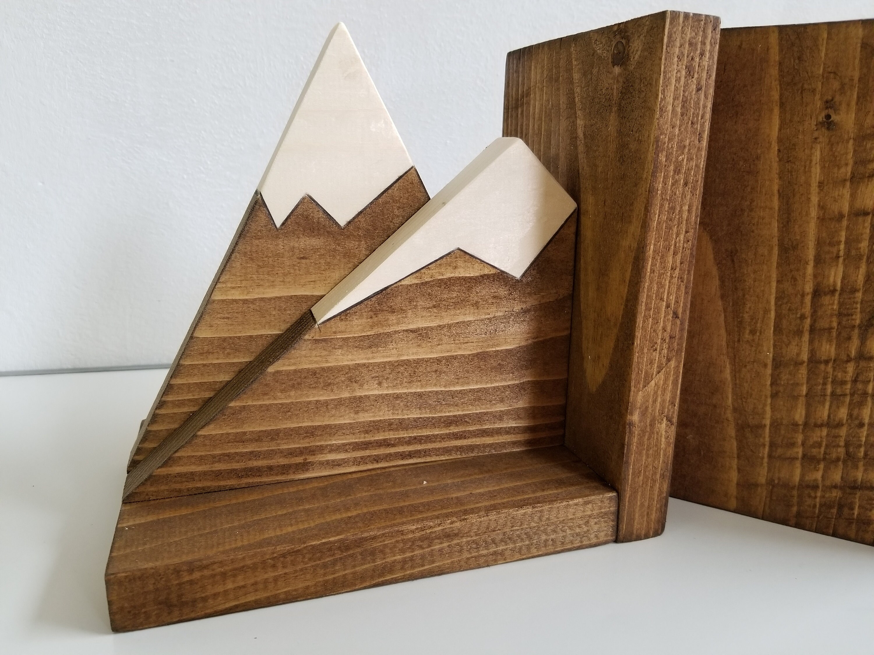 Mountain Bookends - Etsy
