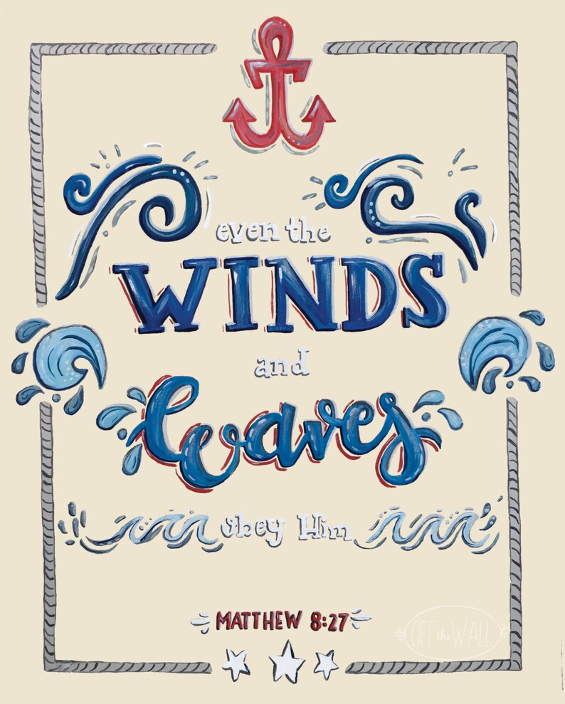 Matthew 8:27 Print Bible Verse Wall Art Christian Home | Etsy