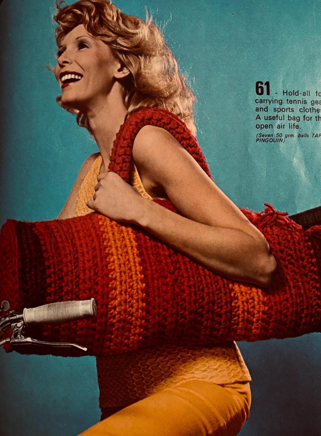 CROCHET PATTERN Vintage Sport Bag/carry All Pattern. One Size. PDF ...