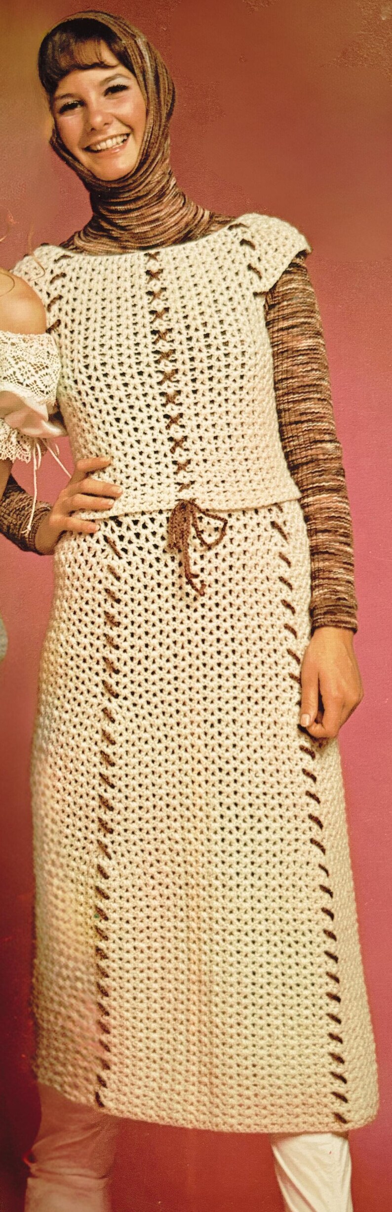 CROCHET PATTERN Vintage Medieval Top/skirt Set. Size Sm and Med. PDF ...