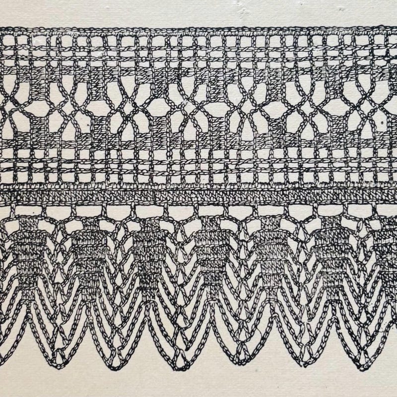 Crochet Pillowcase Edging - Etsy