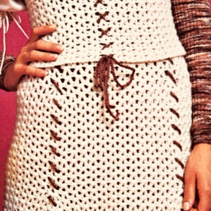 CROCHET PATTERN Vintage Medieval Top/skirt Set. Size Sm and Med. PDF ...