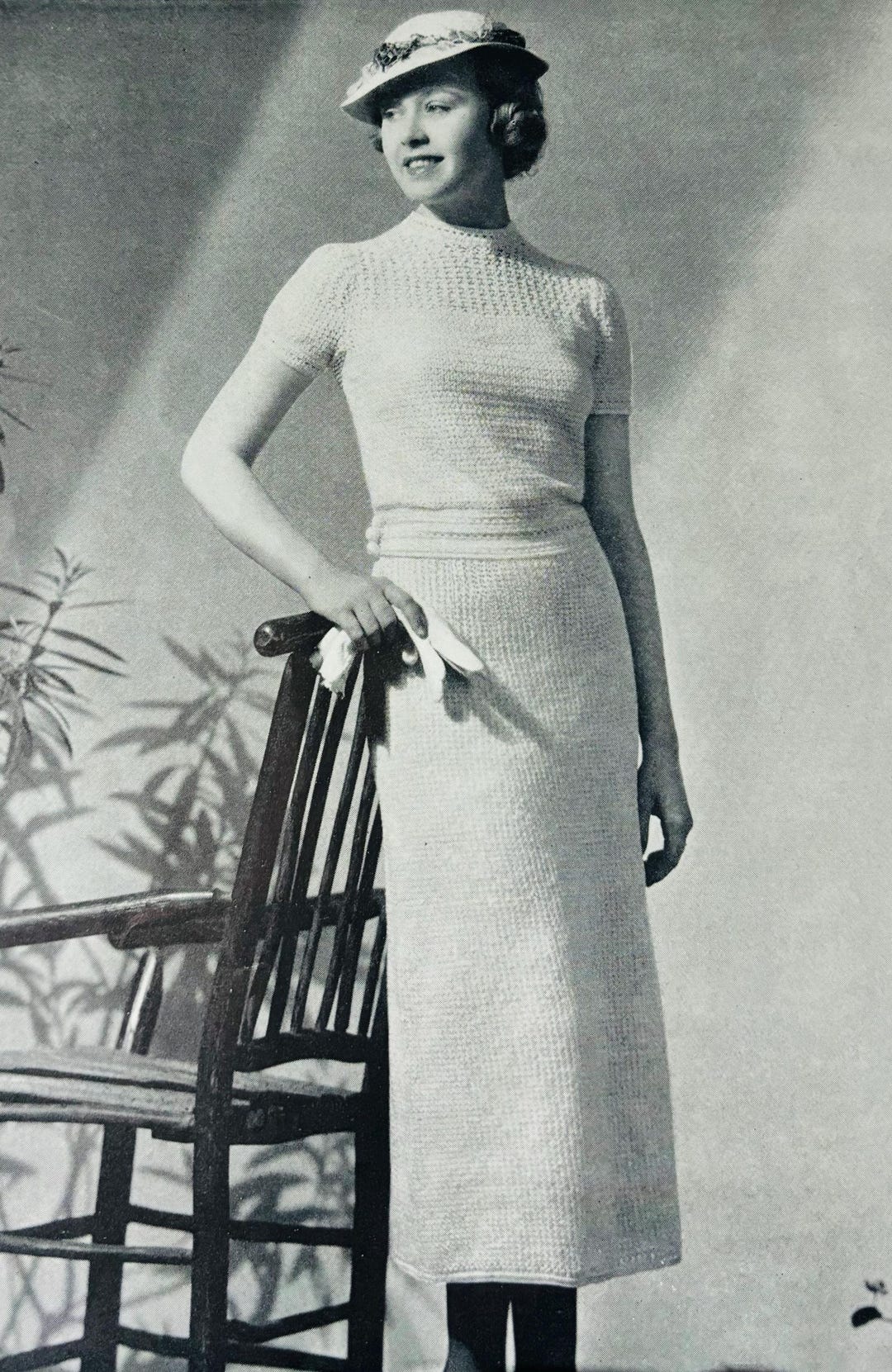 CROCHET PATTERN Vintage Terrace Dress Pattern. 1935! Size 34-36. PDF ...