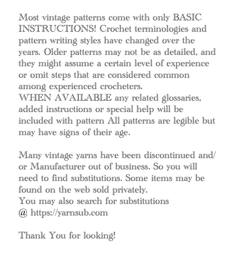 Vintage 1935 CROCHET “town & Country” Dress PATTERN Size 16. PDF ...