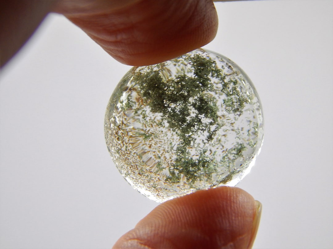 Quartz With Chlorite Inclusion Chlorite Included Quartz Cabochon ...