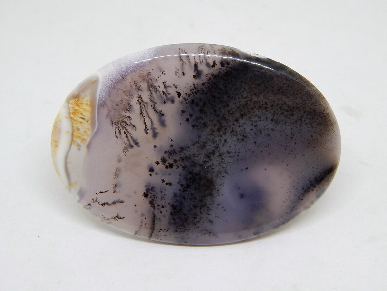 Agata dendritica Cabochon rettangolare merlinite 62 x 43 mm, agata ...