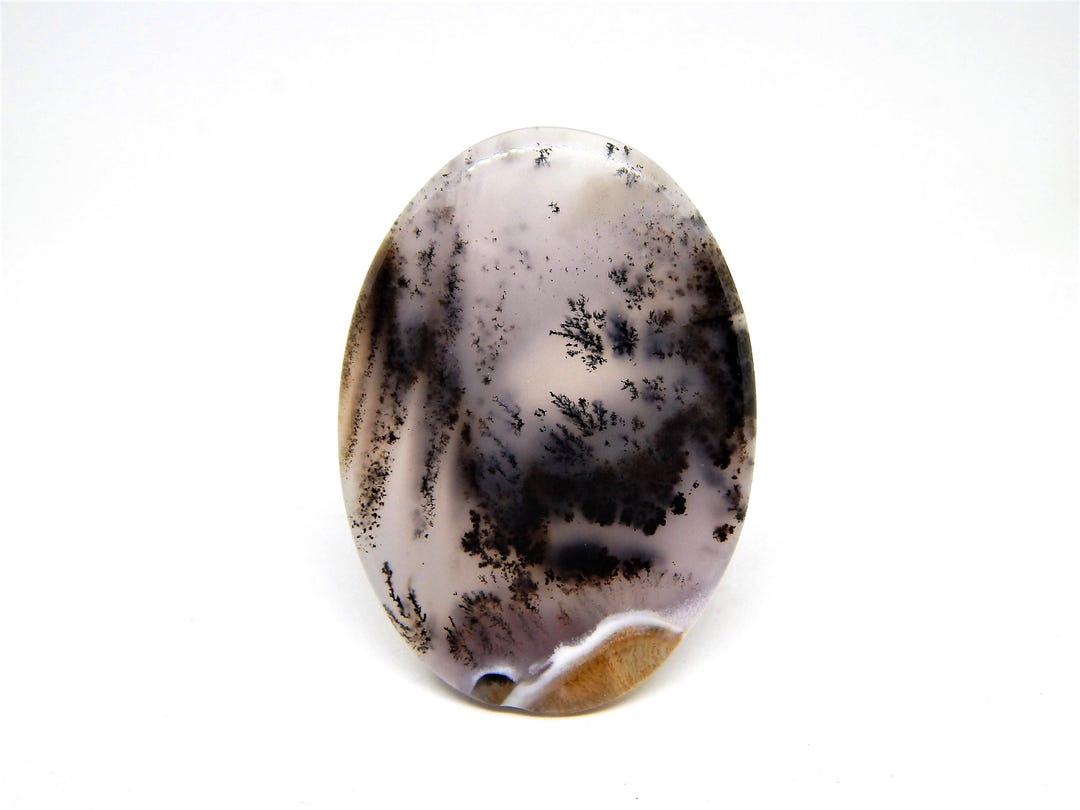 Fantasy Landscape Dendritic Moss Agate Slice Cabochon for Custom ...