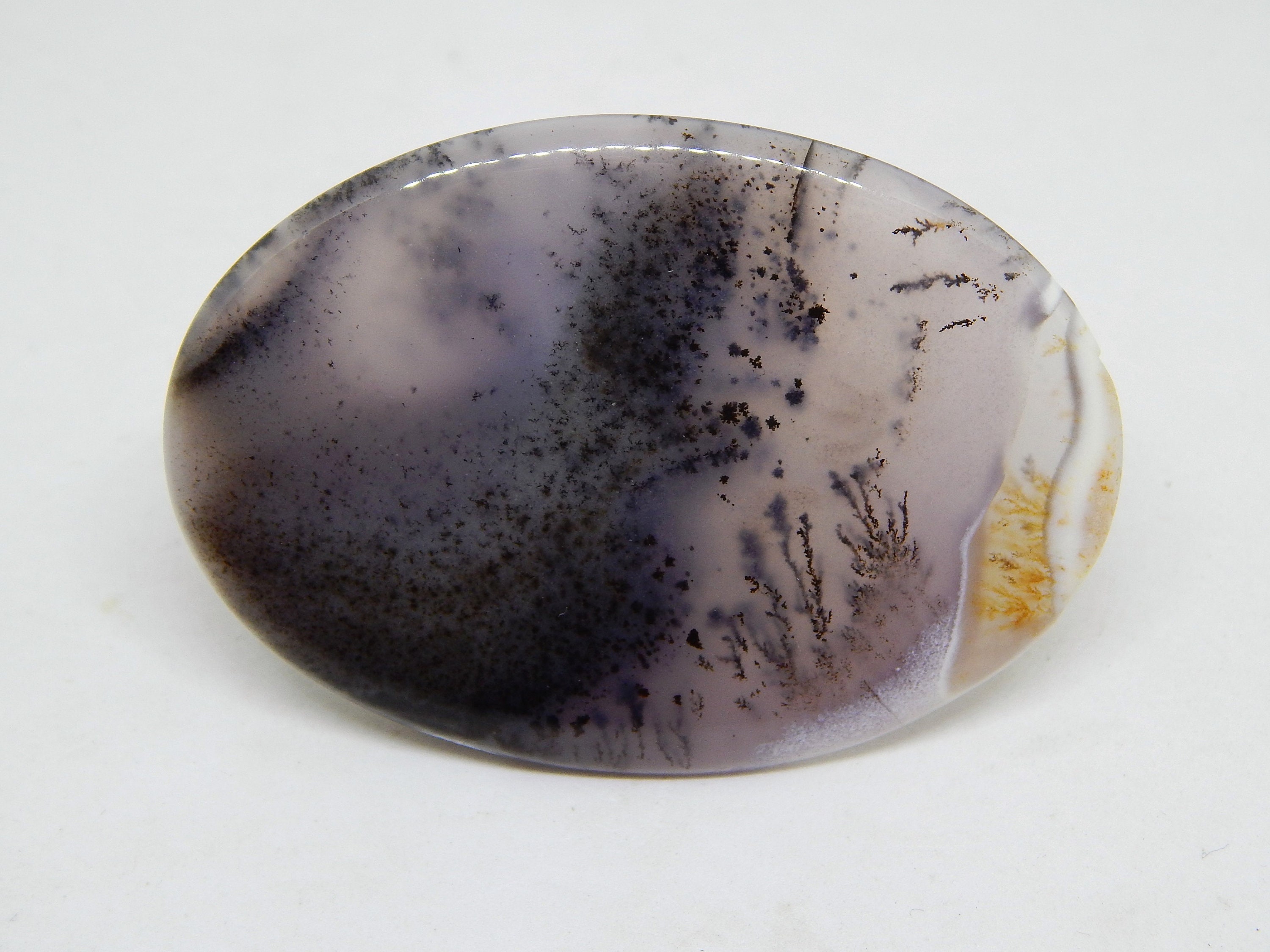 Agata dendritica Cabochon rettangolare merlinite 62 x 43 mm, agata ...