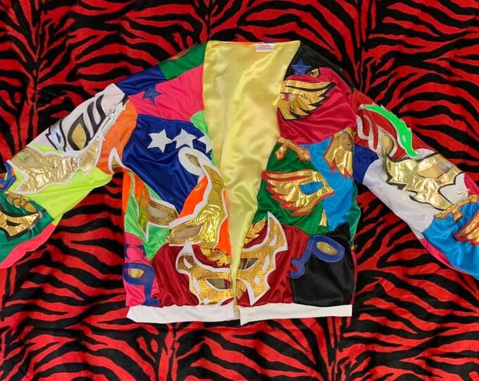 Mexican Wrestling Mask Bomber Jacket - Etsy