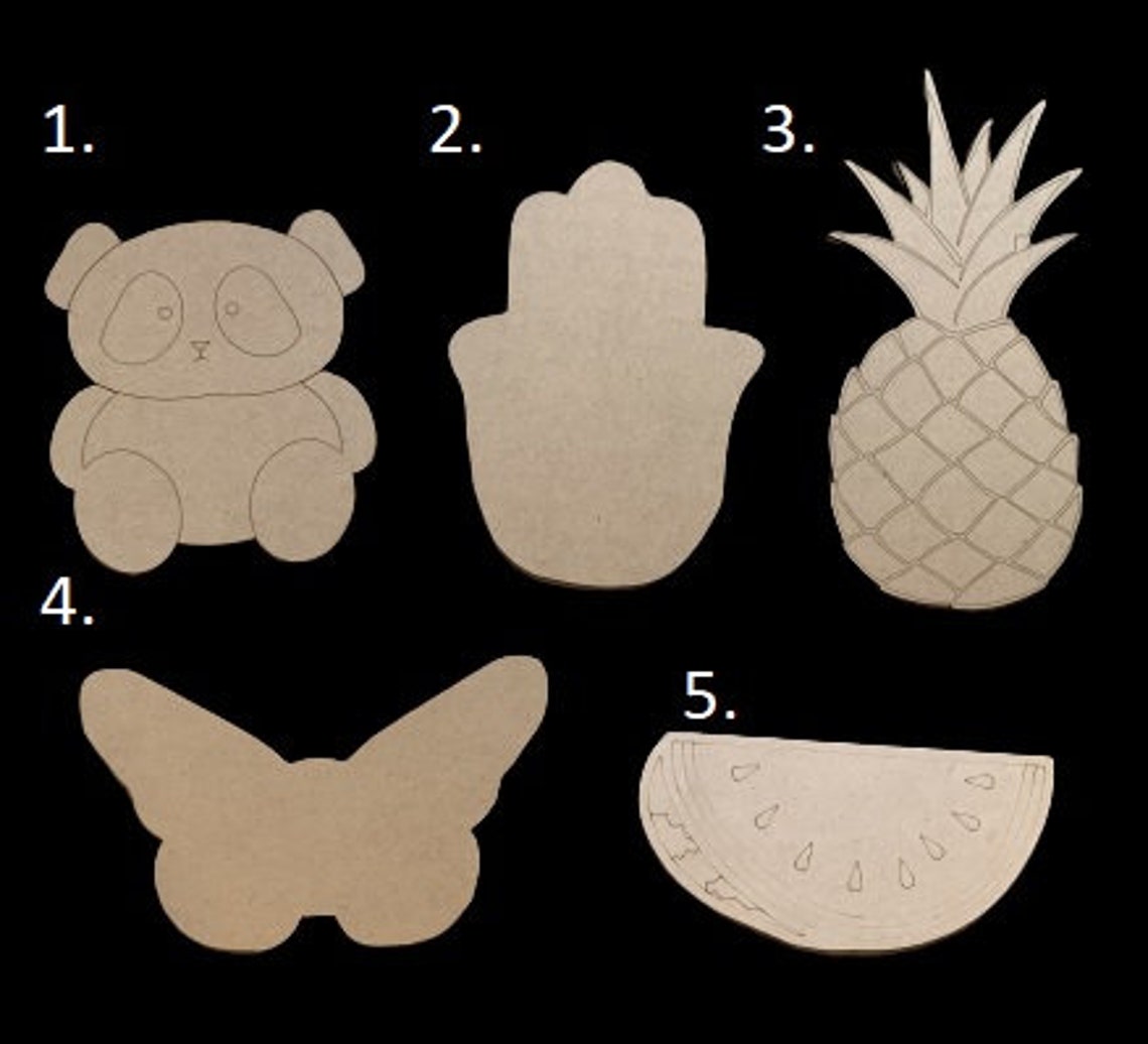 Wood Cut Out Shapes. Set #1 - Regular Size. - Etsy