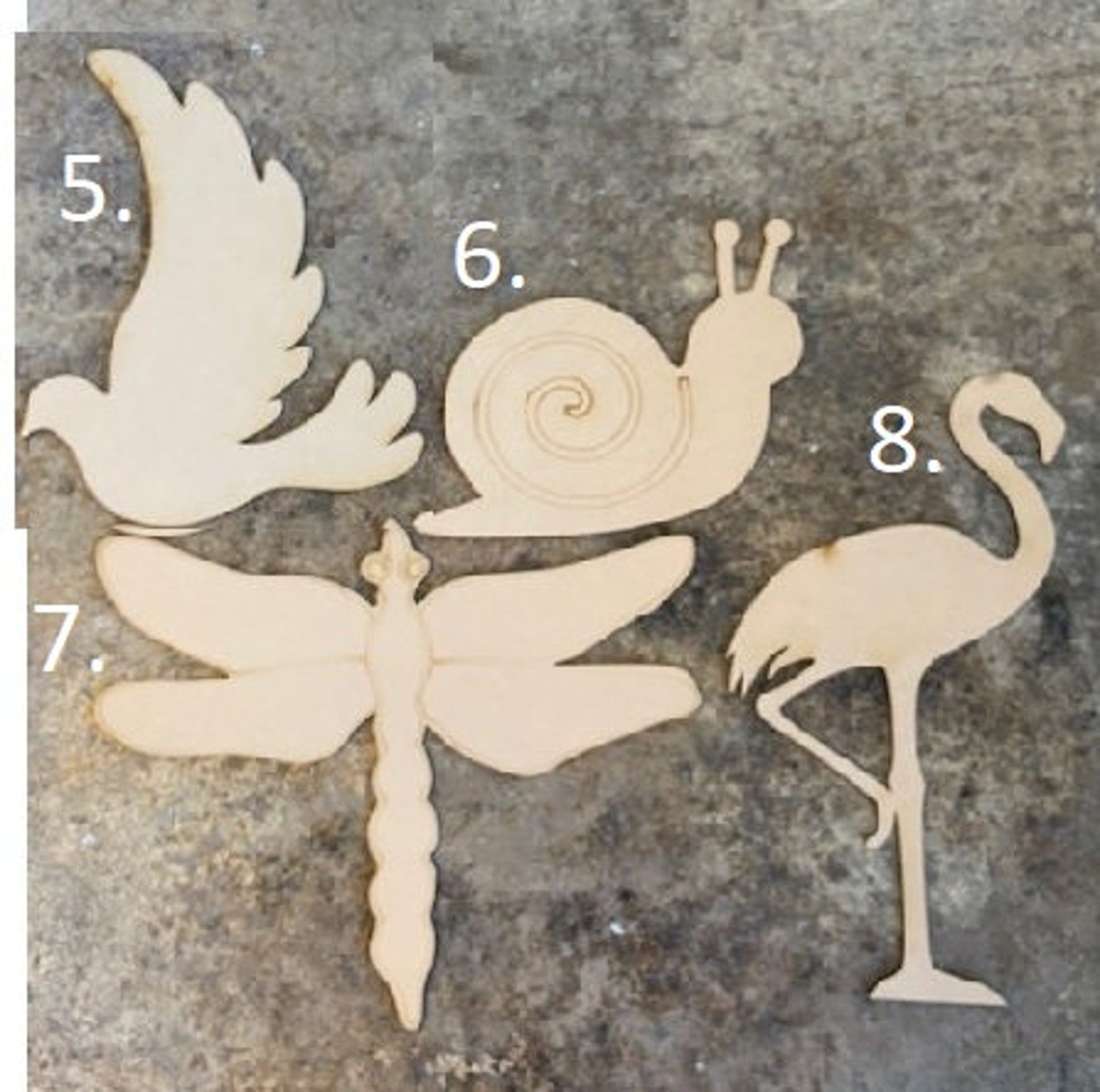 Wood Cut Out Shapes. Set 2 Regular Size. - Etsy