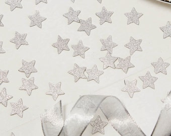 Silver Star Confetti | Etsy
