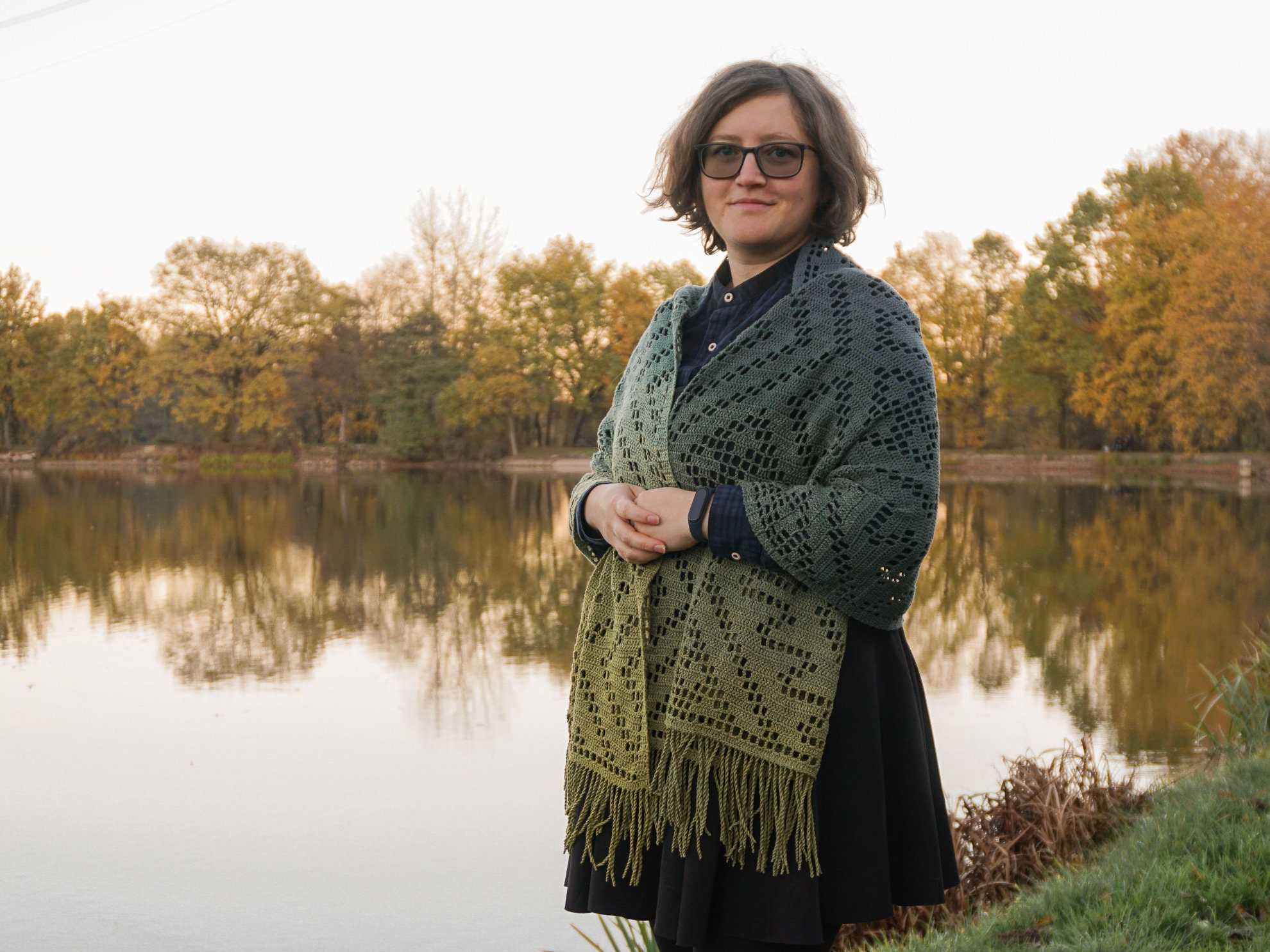 Poiana Filet Crochet Shawl Pattern - Full & Short Instructions, Crochet ...