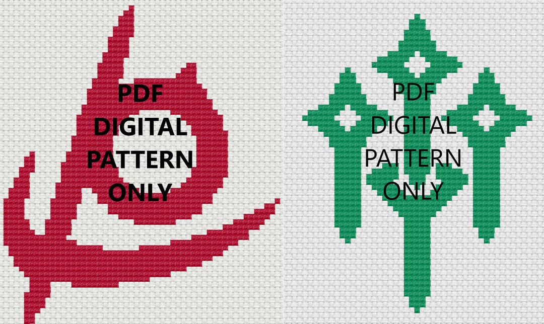 Final Fantasy XIV Endwalker Job Symbols Cross Stitch Digital Patterns ...