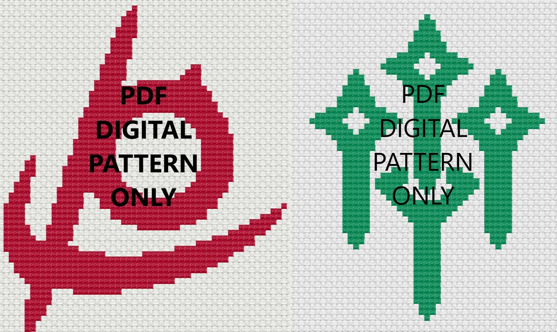 Final Fantasy XIV Endwalker Job Symbols Cross Stitch Digital Patterns ...