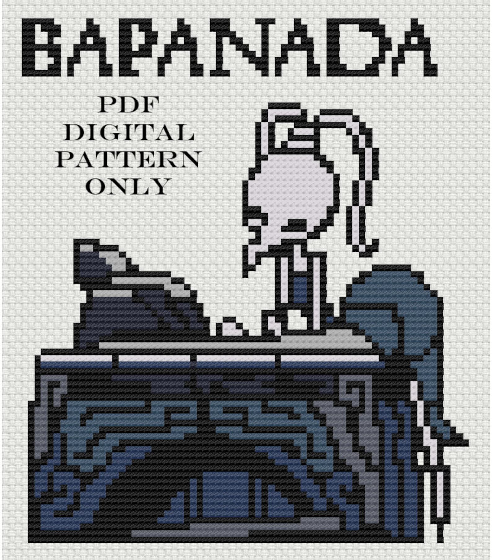 Hollow Knight Iselda Bapanada Cross Stitch Pattern - Etsy