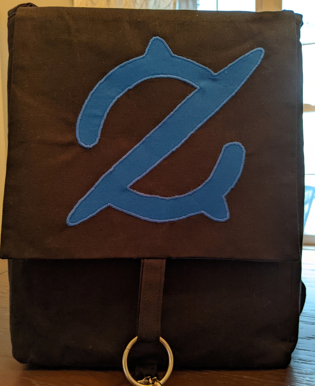 Final Fantasy XIV 14 FFXIV Appliqued Gunbreaker Job Symbol Black Canvas ...