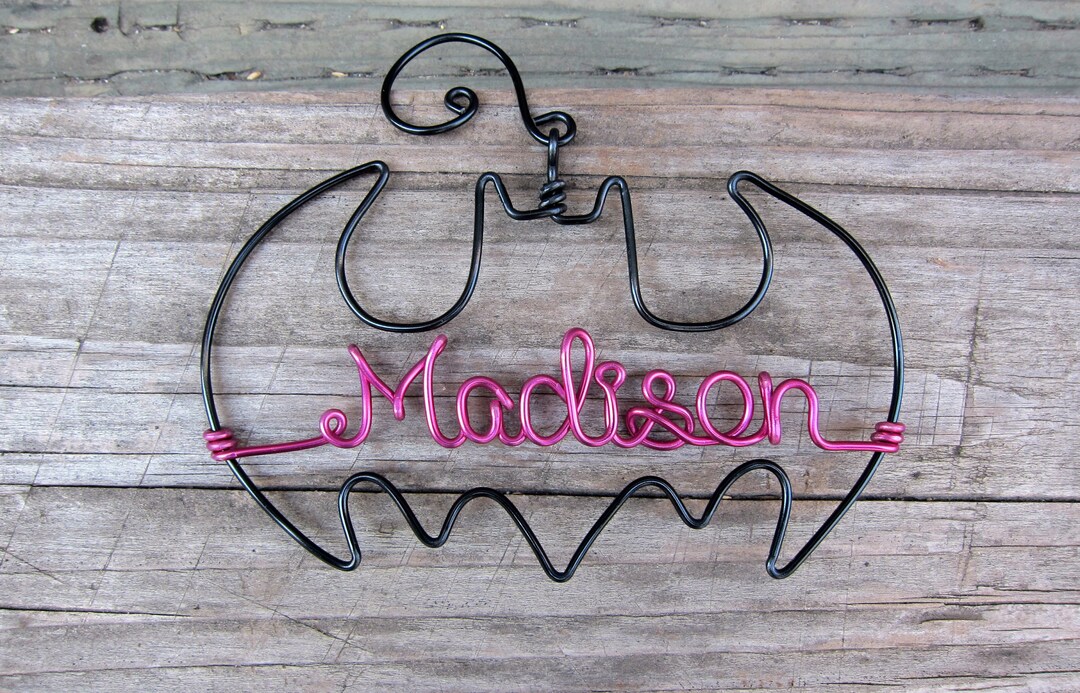 Personalized Bat Ornament / Wire Ornament/ Christmas Ornament / Holiday ...