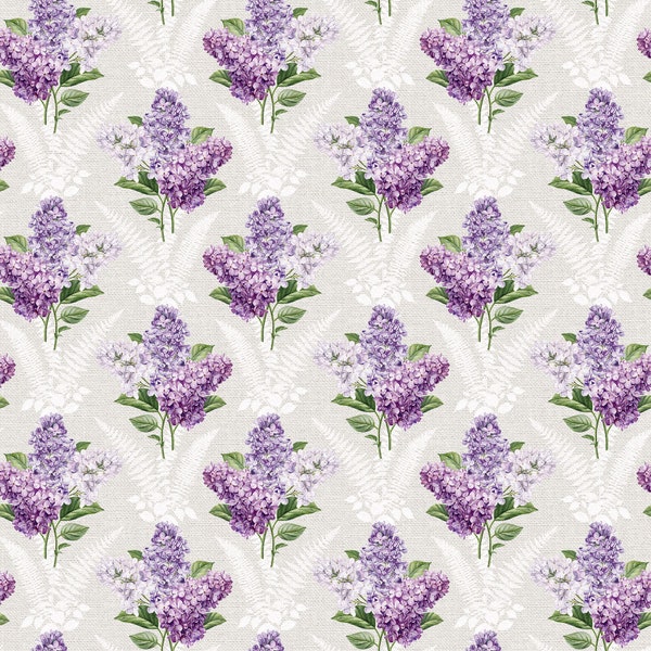 Lilac Floral Fabric - Etsy