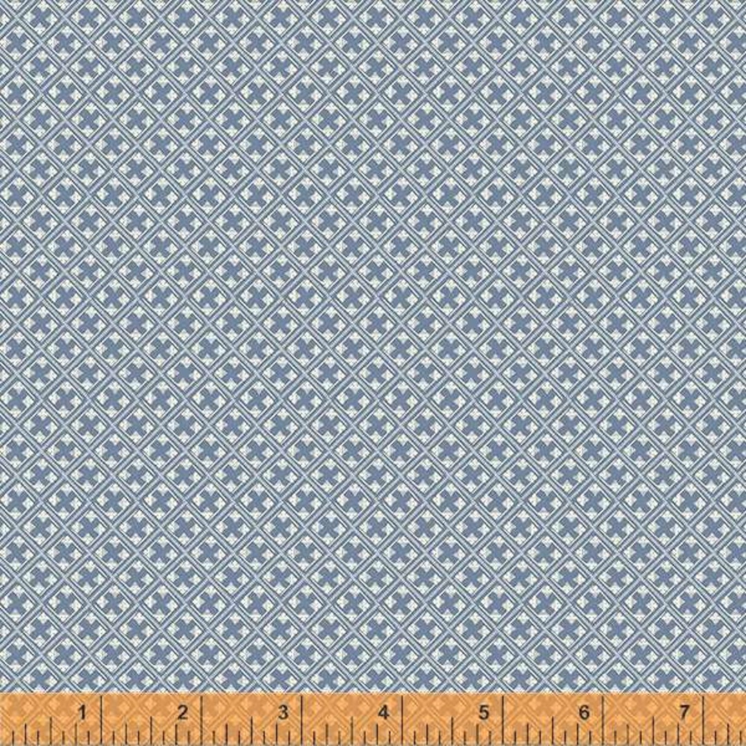 Tiny Print, Dusty Blue, Accent Fabric, Needlework Design, Bedford ...