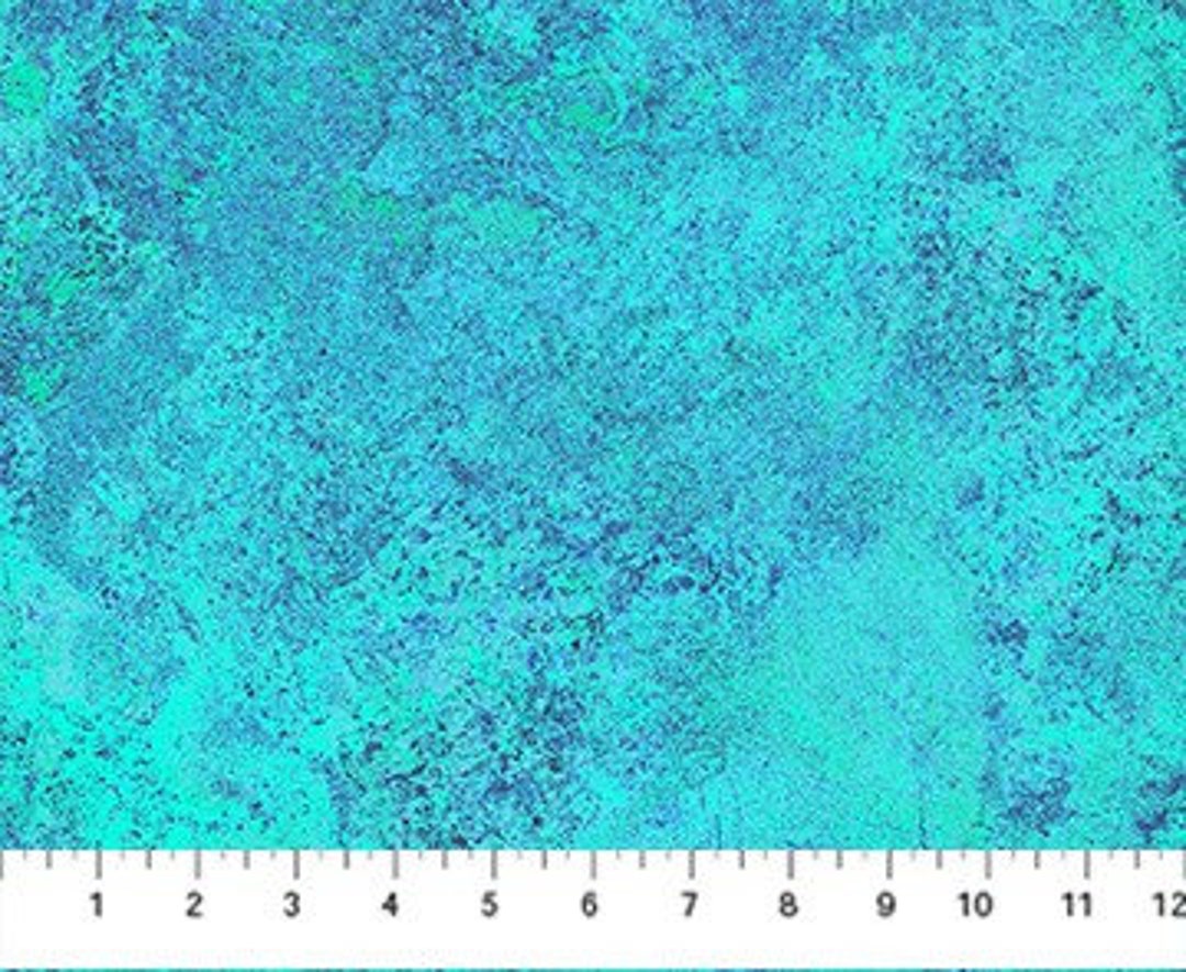 Aqua Blue, Light Green, Indigo Blue, Slate Design, FABRIC, 100% Cotton ...