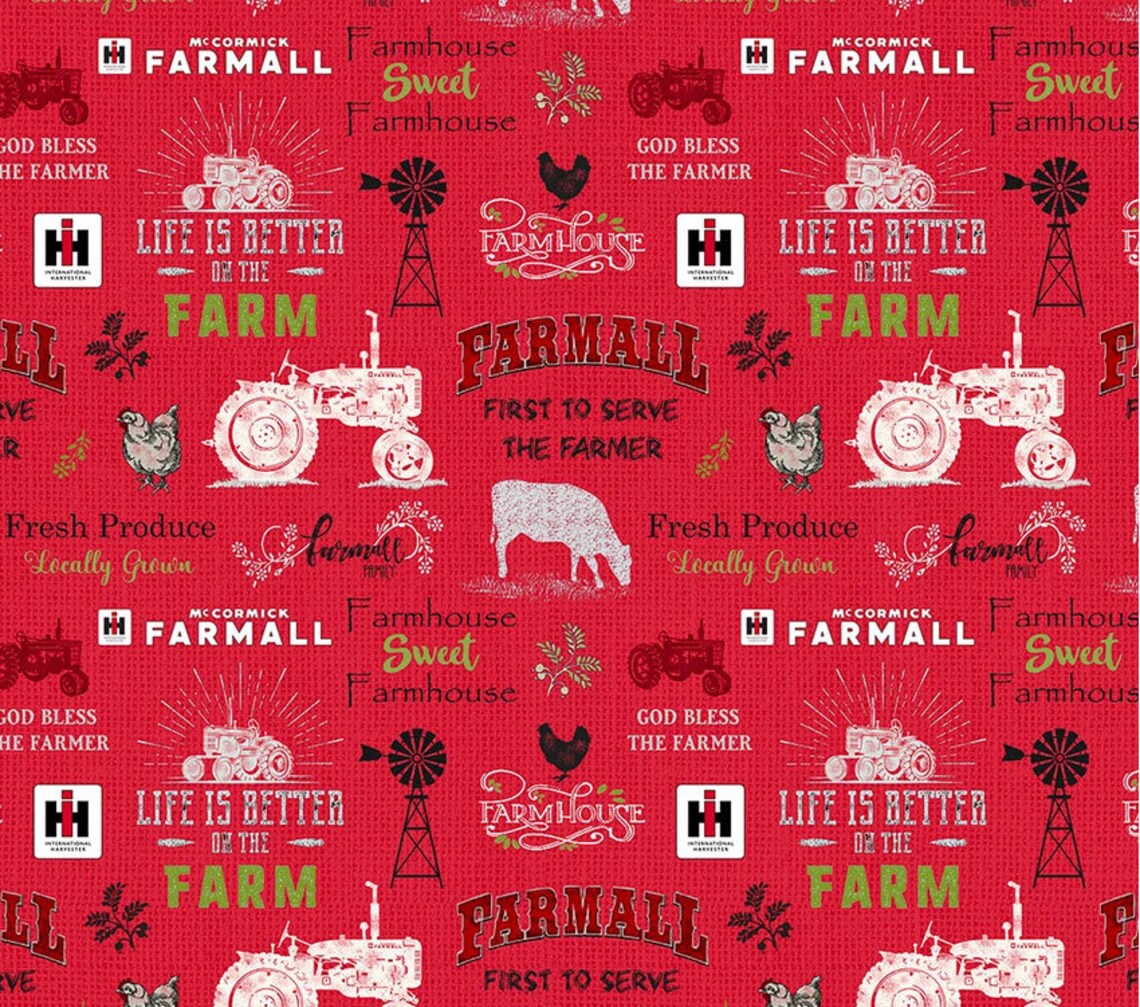 Farmall Chalkboard Tractors Farm Cows Windmill Rural | Etsy