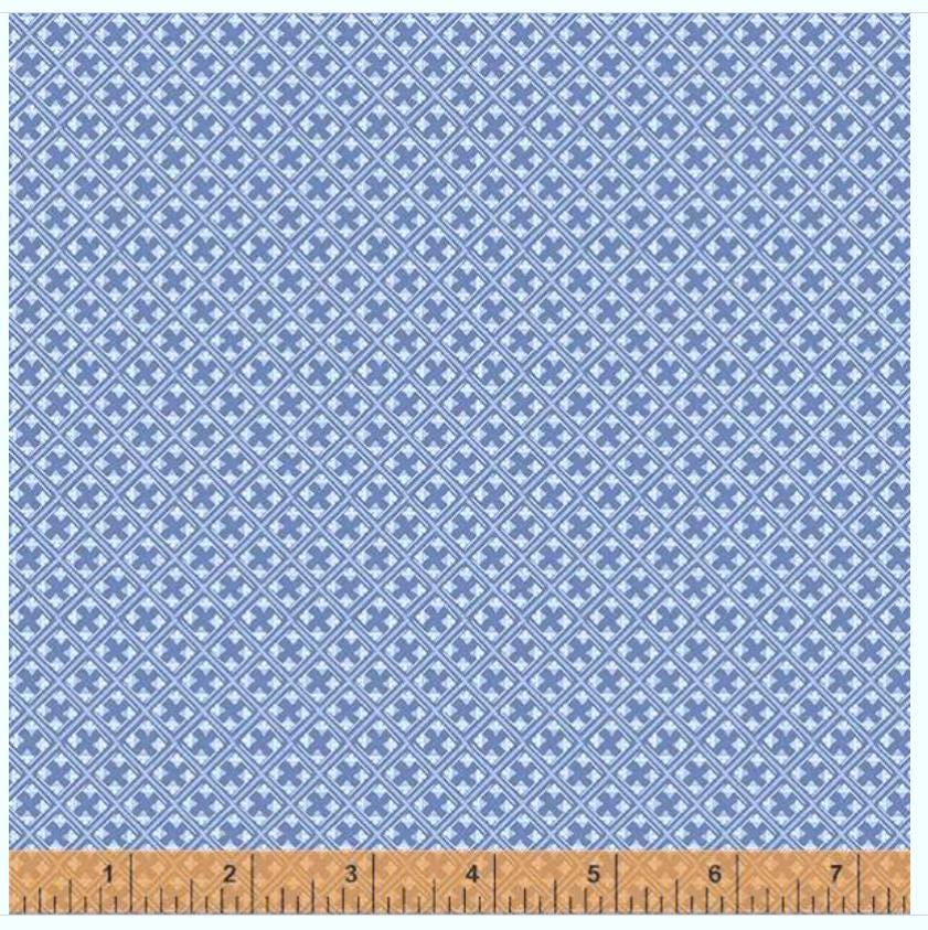 Tiny Print, Dusty Blue, Accent Fabric, Needlework Design, Bedford ...