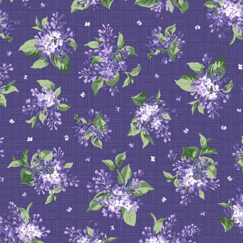 Lilac Floral Fabric - Etsy