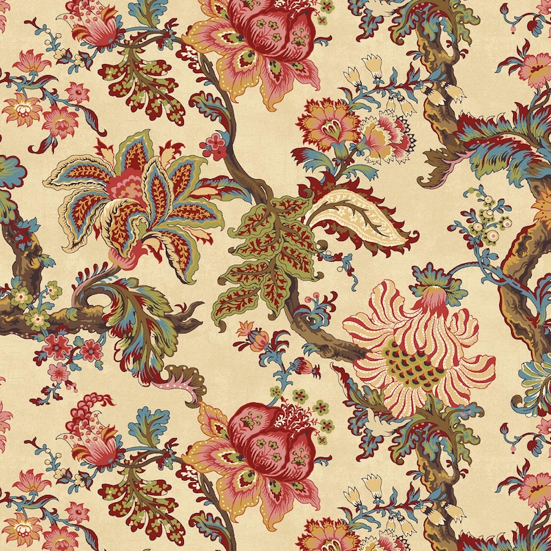 Jacobean Fabric - Etsy