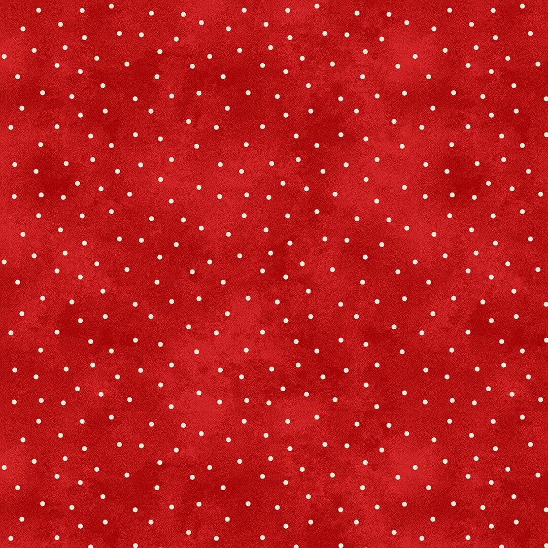 Red Tonal, Scattered Ivory Dots, Accent Fabric, Beautiful Basics ...