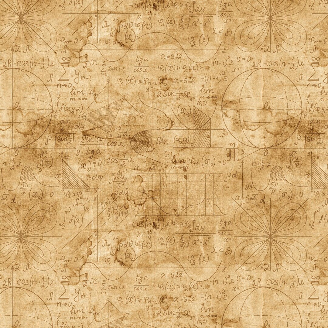Aged Parchment-like Fabric, Equations, Steam Punk, Full Steam Ahead ...
