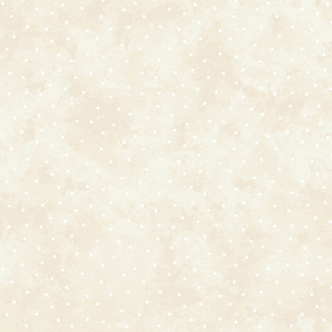 Scattered Ivory Dots, TONAL Natural Background, Accent Fabric ...