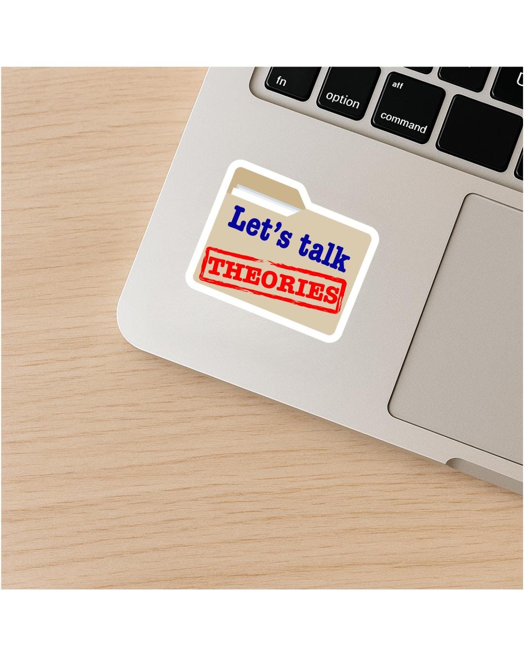 Let's Talk Theories Conspiracy Theory |cute Waterproof Vinyl Sticker ...