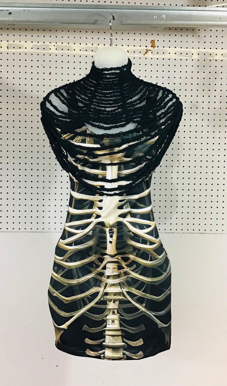 Them Bones - Bodycon Dress With Custom Woven Necklace - Etsy
