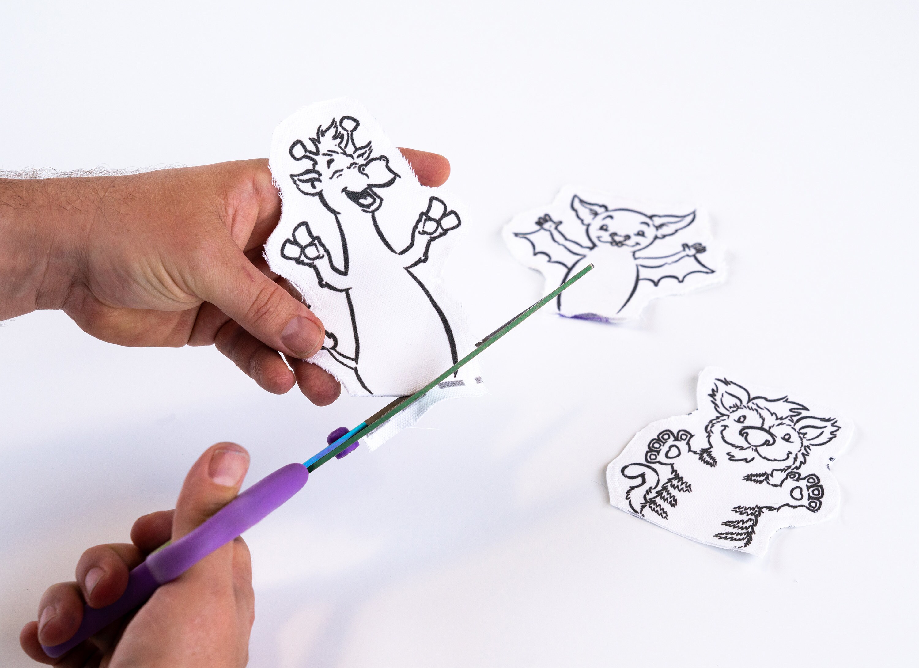 Pre-sewn Finger Puppet Coloring Kit - Etsy