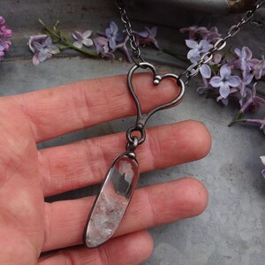 Handmade Original Crystal Necklace on Metal Chain - Etsy